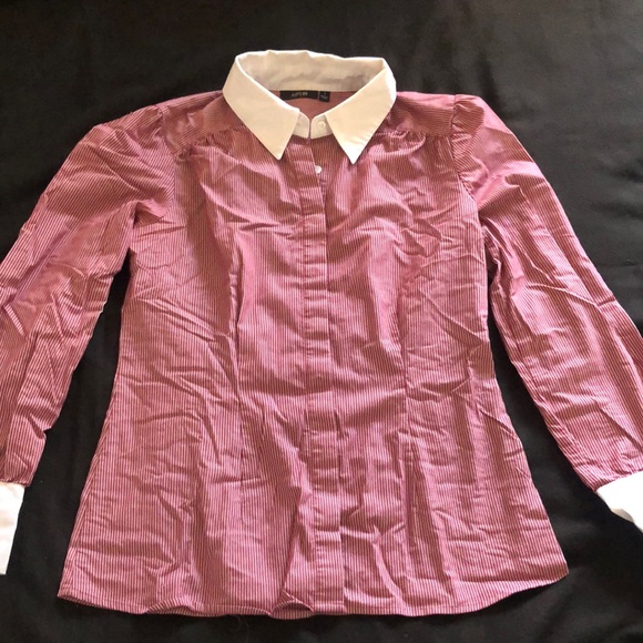 Apt. 9 | Tops | Red White Striped Button Up | Poshmark
